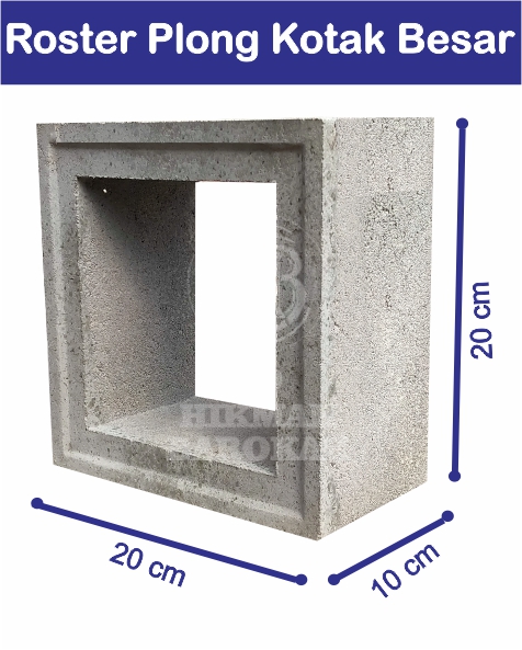 Plong Kotak besar - ROSTER BETON UDHB